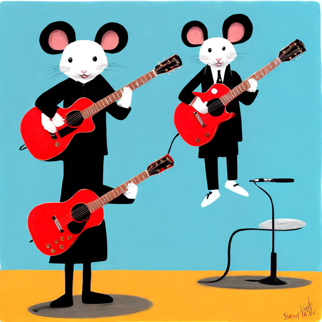 MOUSE GUITAR PLAYER