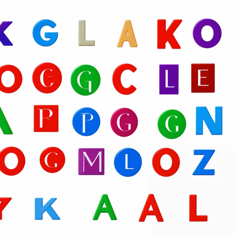 Colorful Alphabet Letters Arranged in a Fun and Engaging Pattern