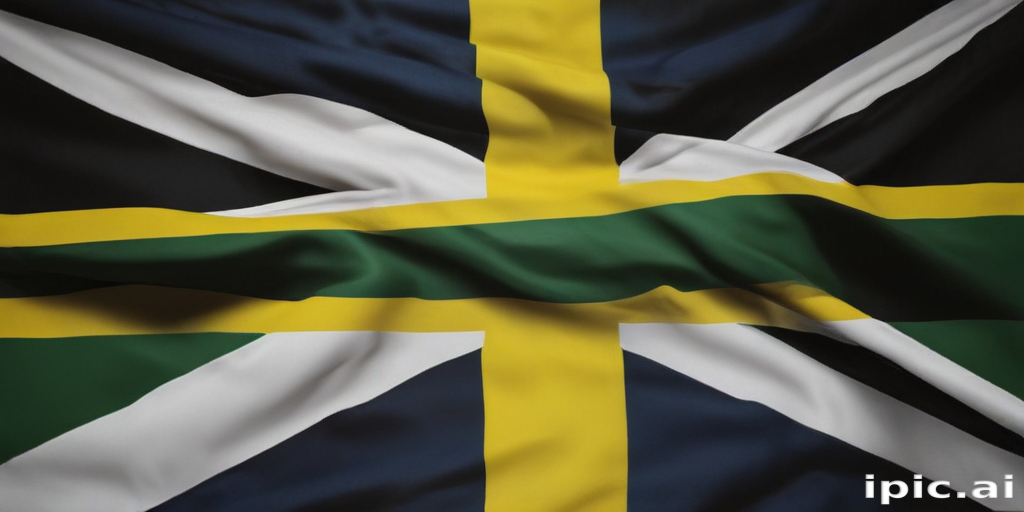 A Unique Flag Design Featuring Bold Colors and Distinctive Patterns.