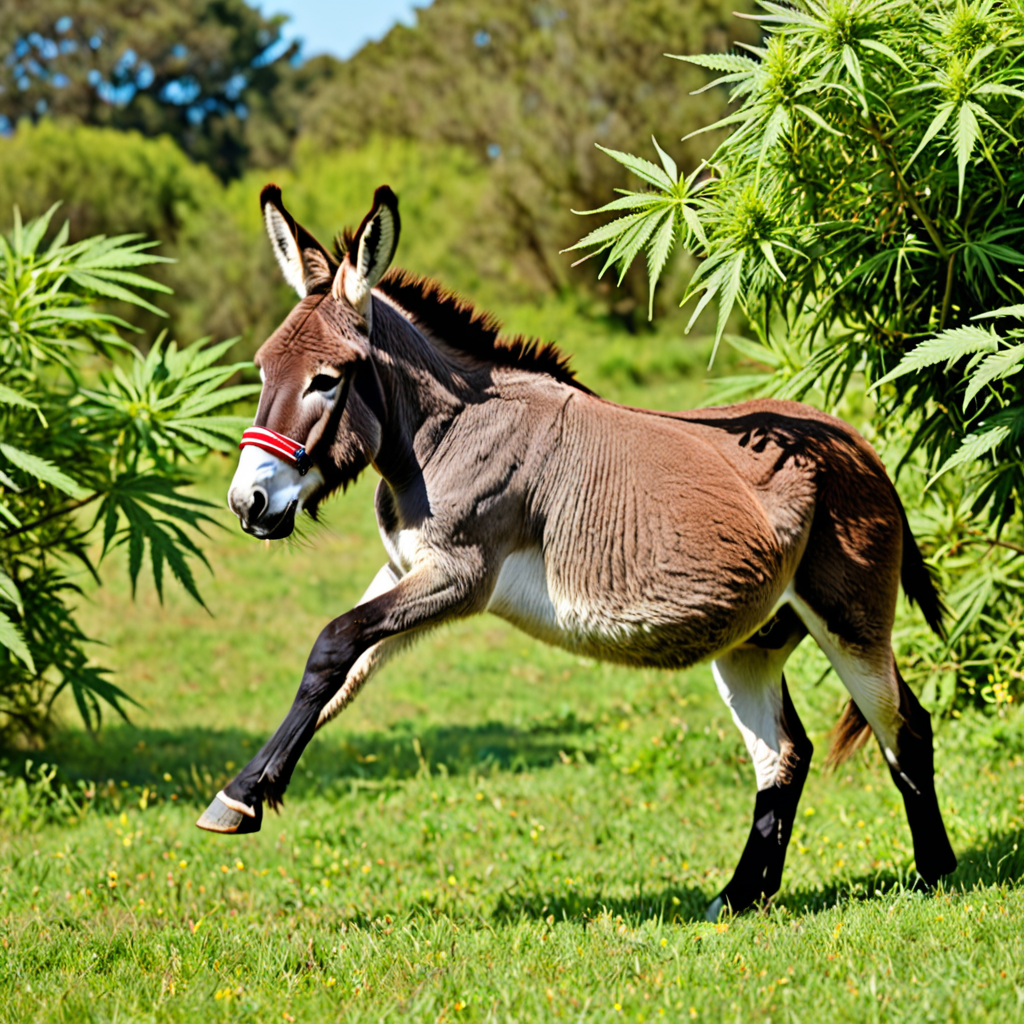 donkey boxing high on weed, Alex Sastoque style, high resolution