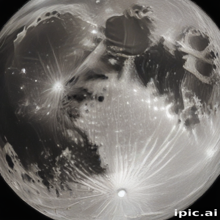 Stunning Close-Up of the Moon's Surface Revealing Intricate Crater Patterns