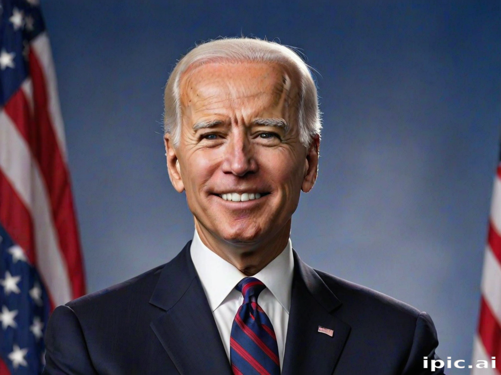 Portrait of a Politician Smiling Confidently Against a Flag Background