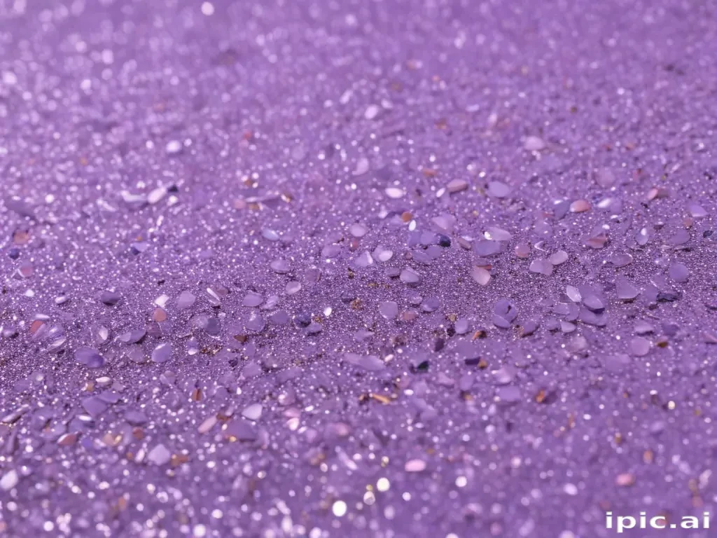 A Shimmering Sea of Sparkling Purple Glitter Under Bright Light.