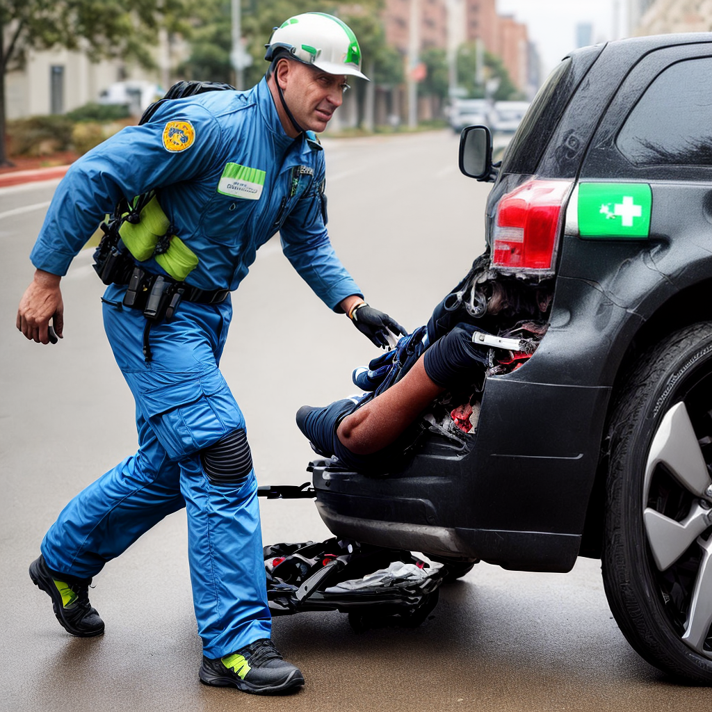 Free Ai Image Generator a bald paramedic with bionic arms and legs ...