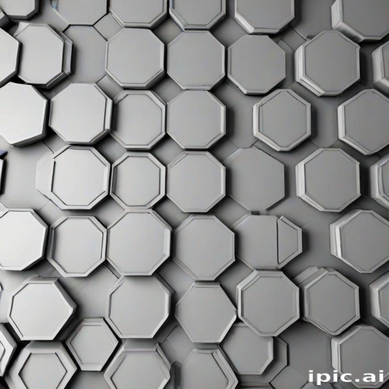 Intricate Pattern of Octagonal Shapes Creating a Modern Geometric Design