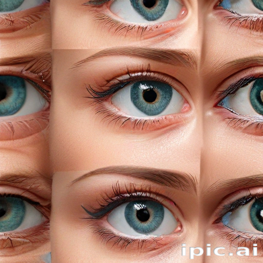 A Close-Up Collage Showcasing Various Beautiful Eyes with Unique Colors.
