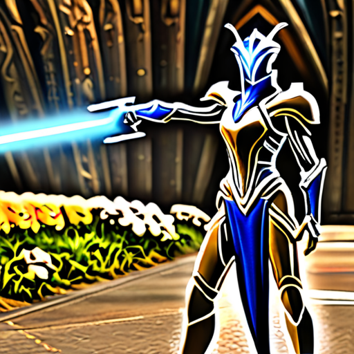 The warframe Excalibur Venturing into the unknown of the origin system
