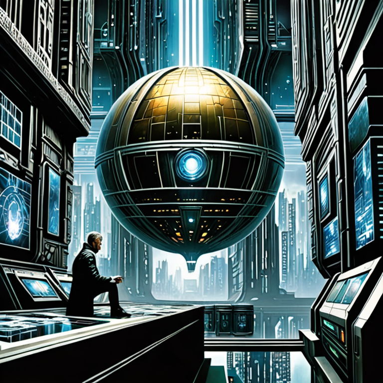 netrunner dark surreal art