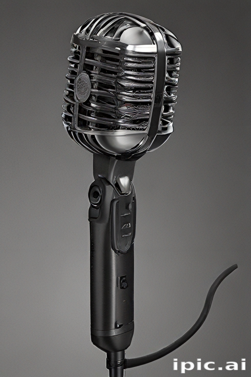 Classic Retro Microphone Design Perfect for Live Performances and ...