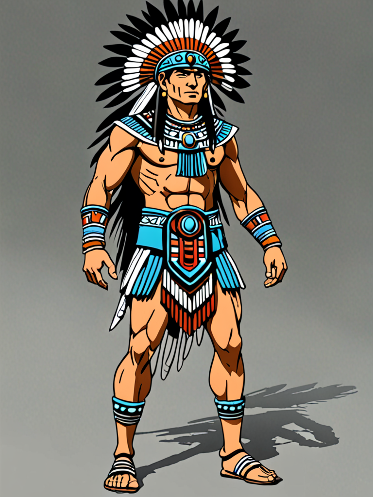 aztec warrior chief anime
