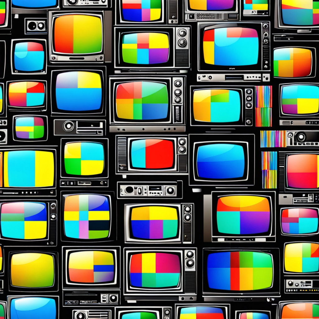 tv set colorful