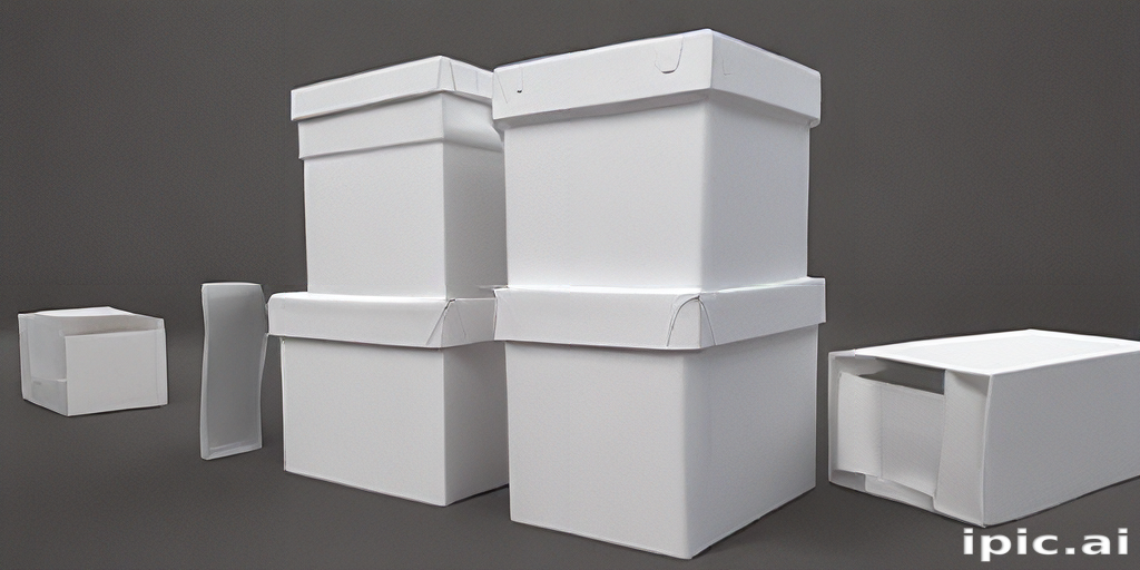Collection of Various White Boxes in Different Sizes and Shapes