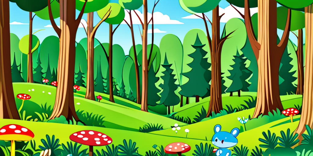 cartoon forest