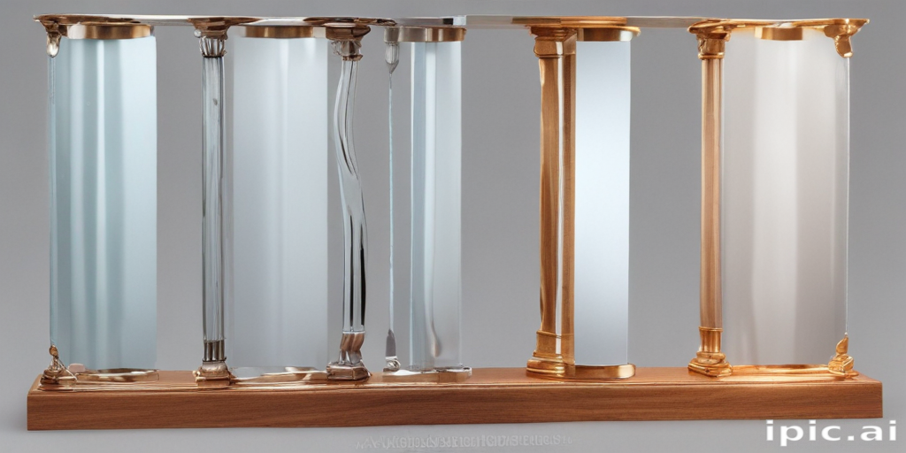 Elegant Display of Reflective Columns Showcasing Artistic Architectural ...