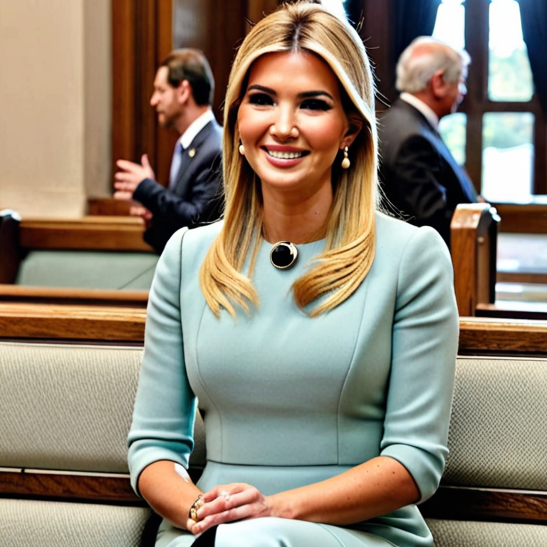 Ivanka trump elegant wife at church