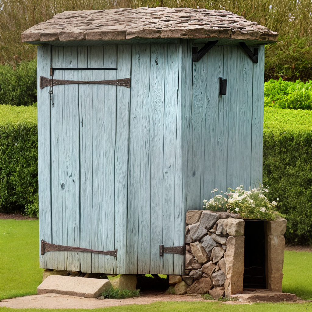 Liz Truss pooping In outhouse