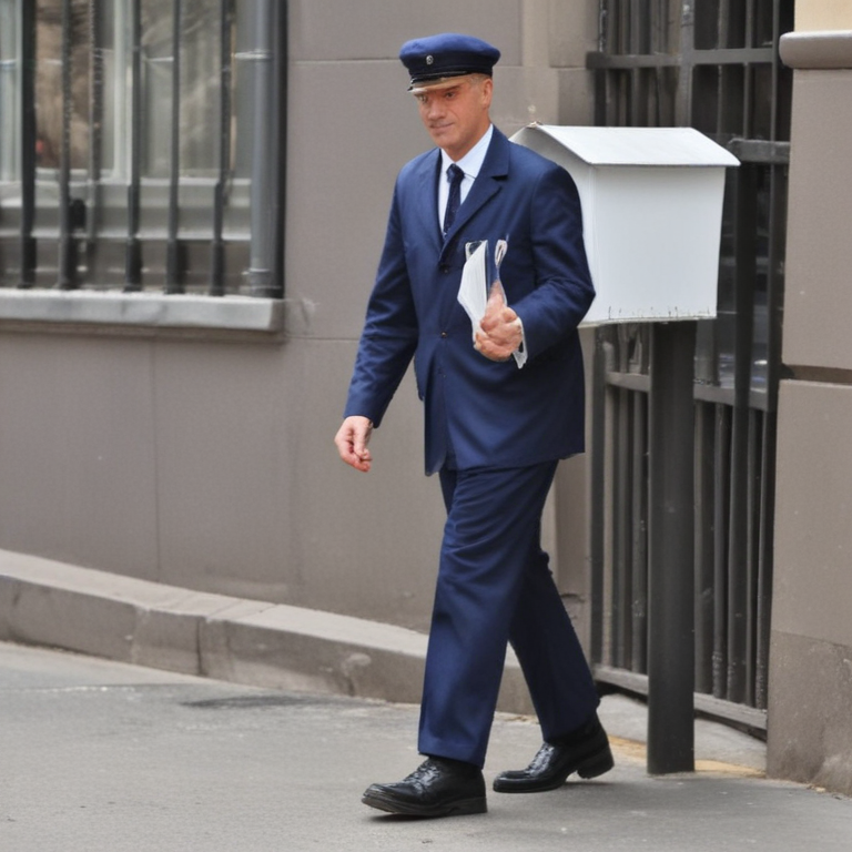mailman walking by