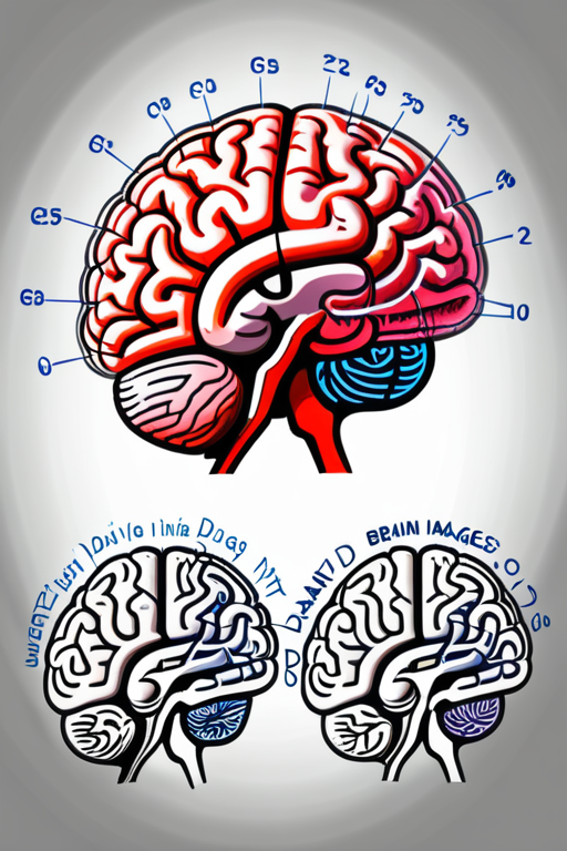 Colorful Artistic Representation of a Brain with Detailed Neural ...