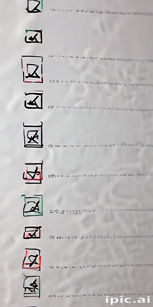 Abstract Representation of Checkboxes with Various Colors and Patterns ...