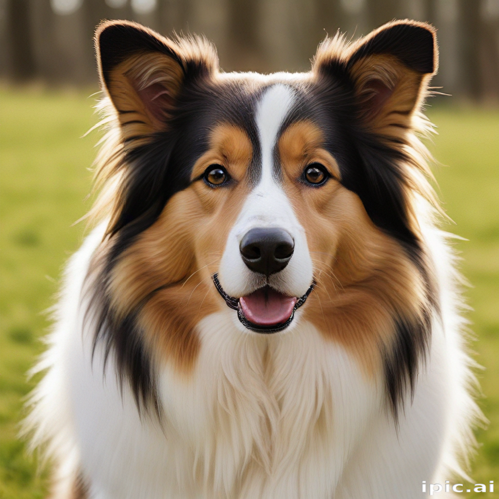 A Happy and Playful Dog Enjoying a Beautiful Day Outdoors in Nature.