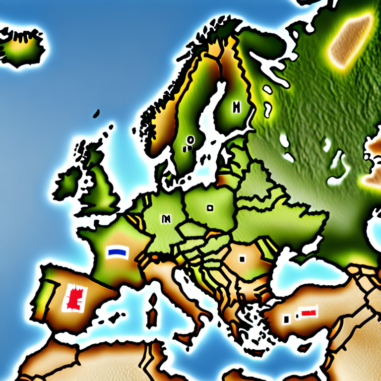 Super detailed map of europe