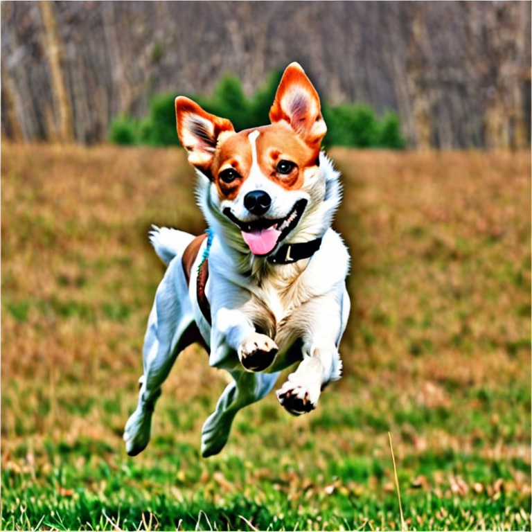 A flying dog