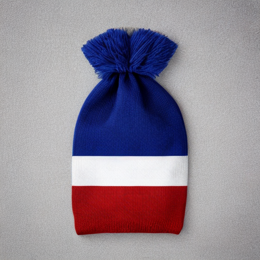 A Flag that is Half white and Half Red with North star in the middle