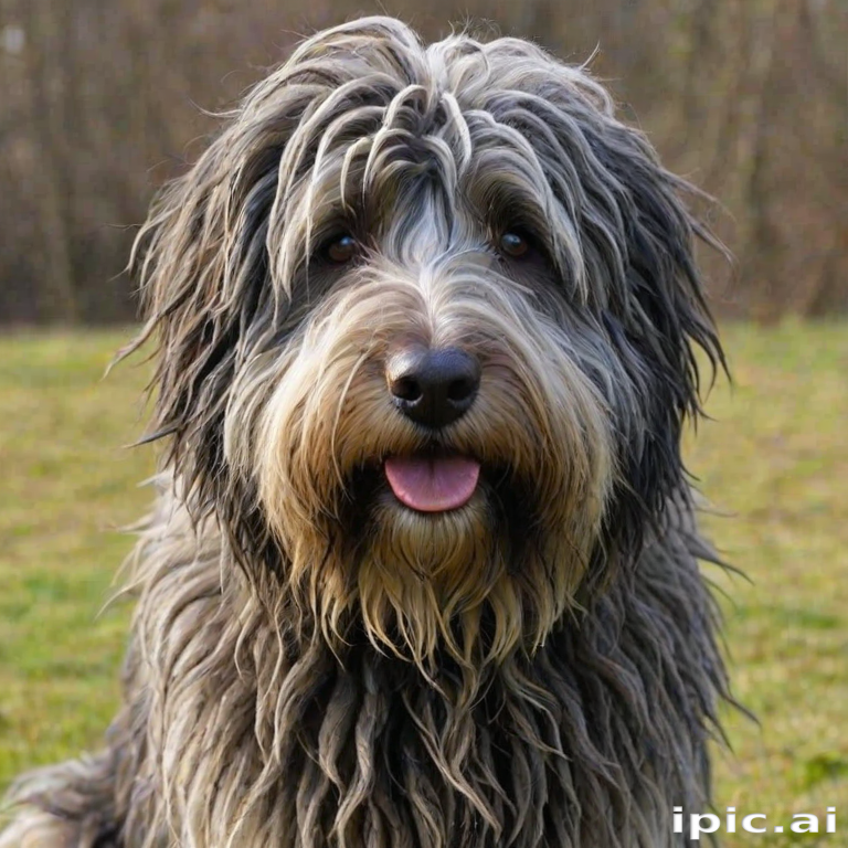 A Playful and Adorable Dog Enjoying a Sunny Day Outdoors in Nature.