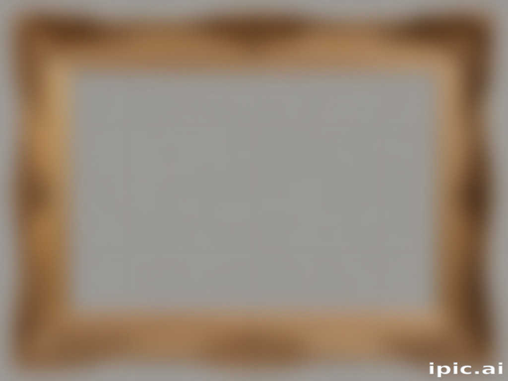 An Elegant Ornate Frame Ready for a Beautiful Artwork Display.