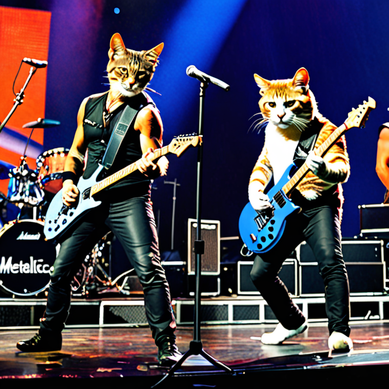 metallica band transformed into cats