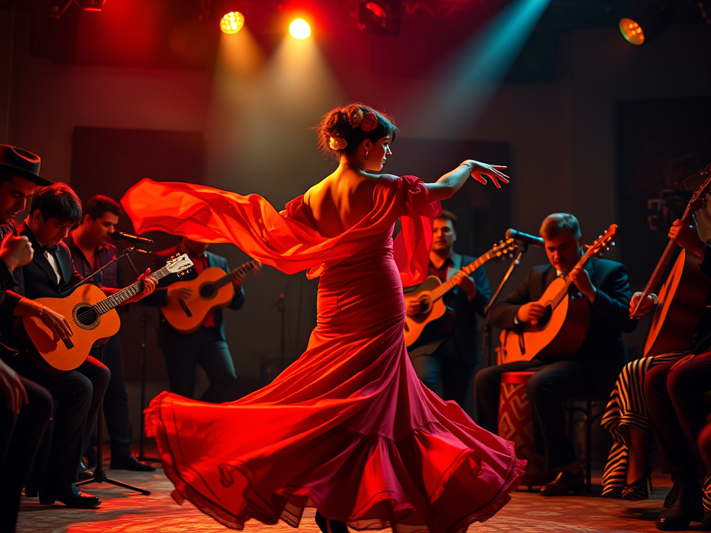 Enchanting Performance of Flamenco Dance Amidst Passionate Guitar ...