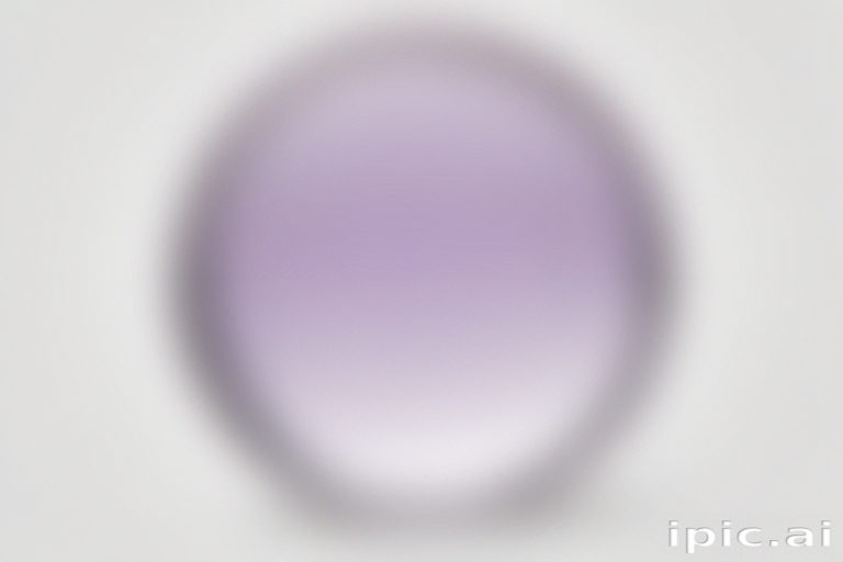 A Softly Blurred Reflection in an Oval-Shaped Mirror with Lavender Hue.