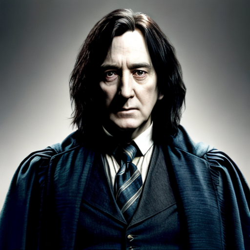 professor dumbledore with severus snape's face