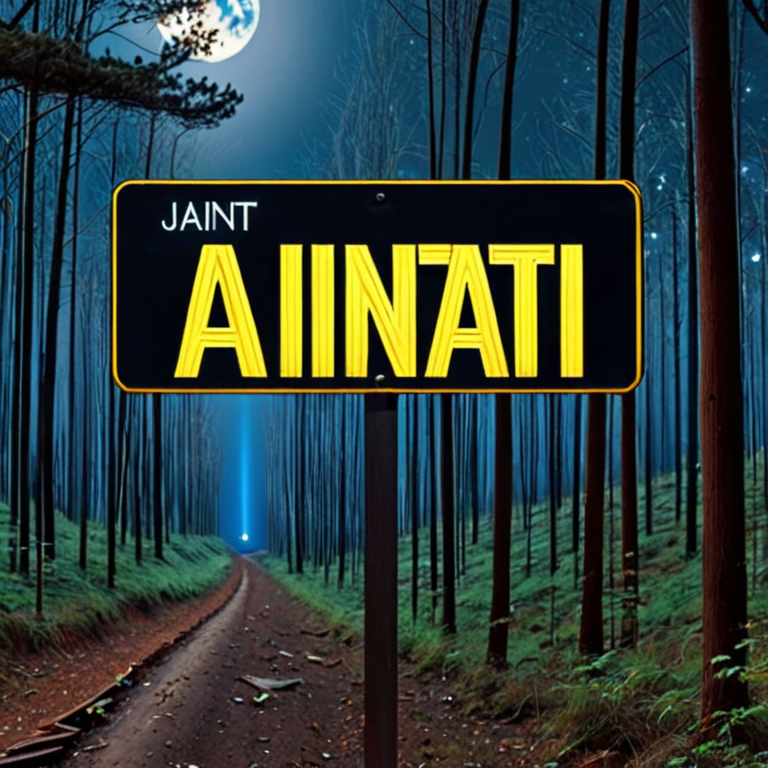 jintai is a name on a sign surreal art sci fi