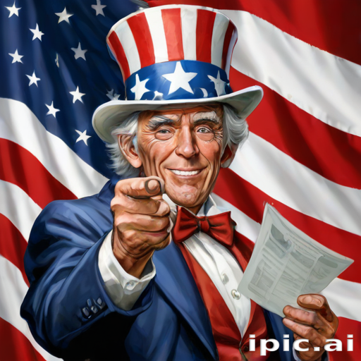 Uncle Sam Urges Citizens to Participate in Democracy and Vote Today!