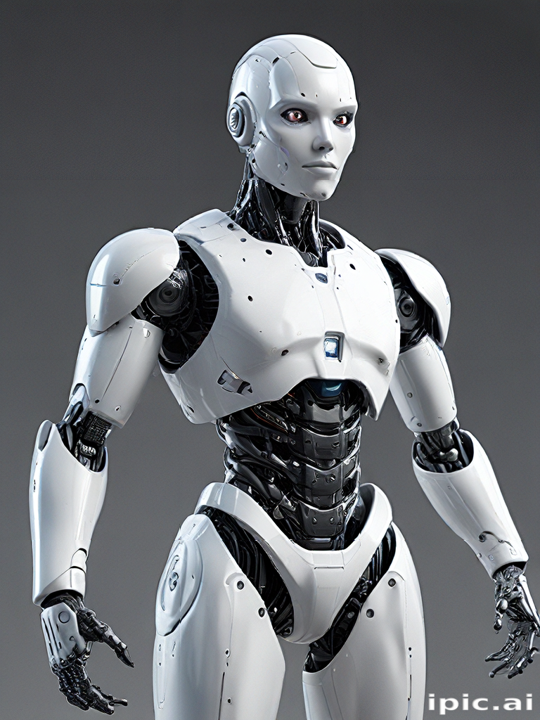 Futuristic Humanoid Robot with Sleek Design and Advanced Technology ...