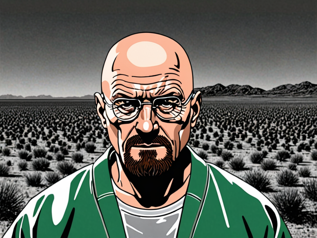 Breaking Bad designed with the features of the Berserk manga