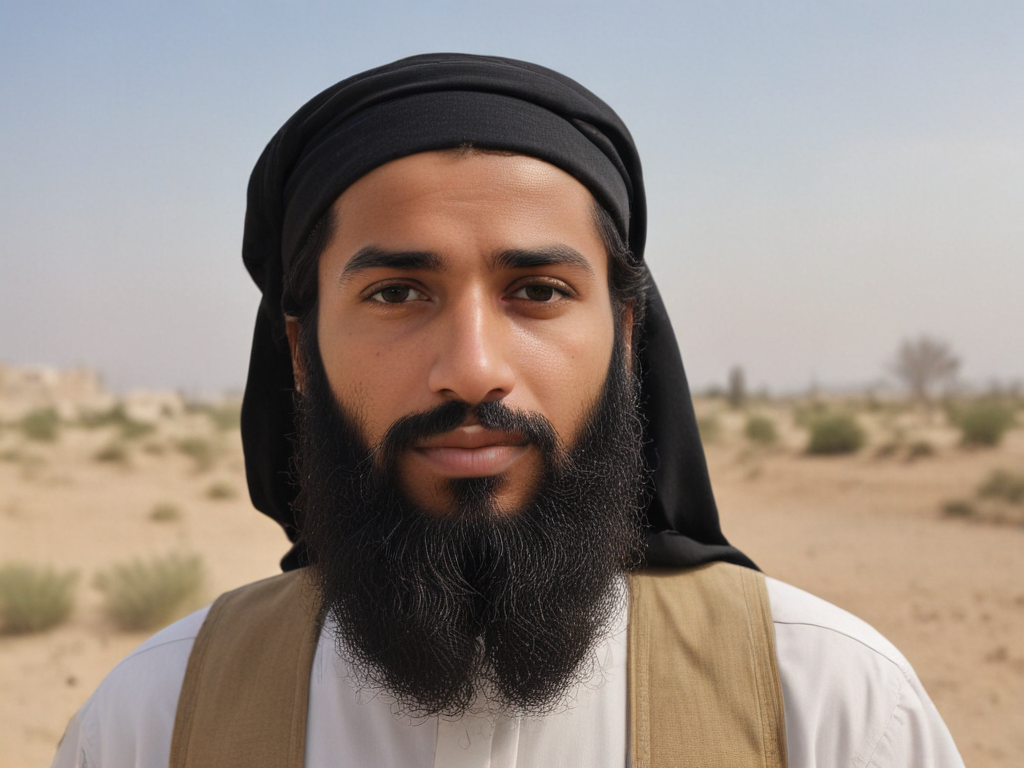 Intelligent strong western salafi Muslim man