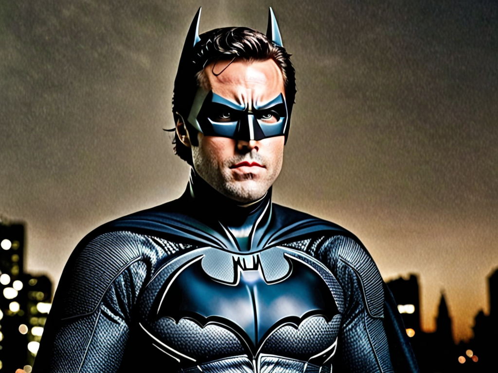 Ben Affleck's Batman fighting Jared Leto's