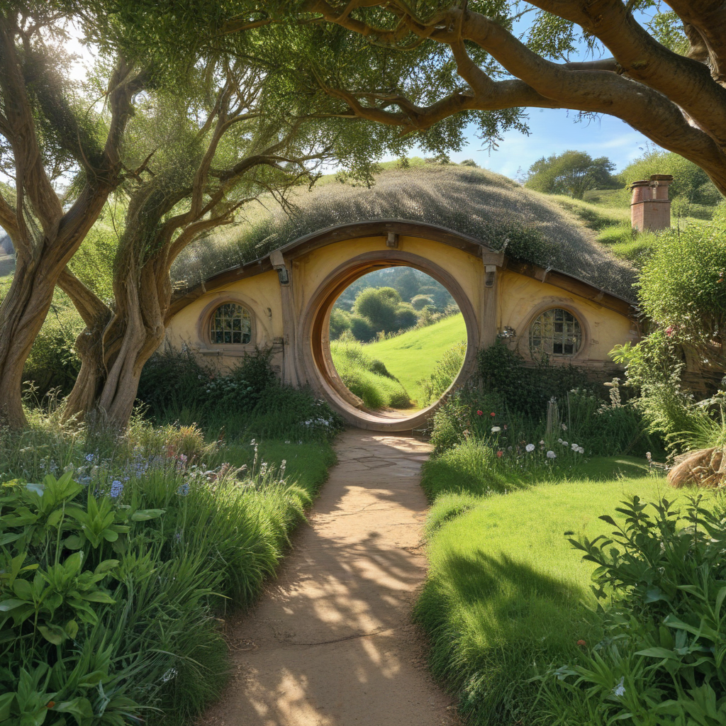 View of hobbiton ofrom frodos house