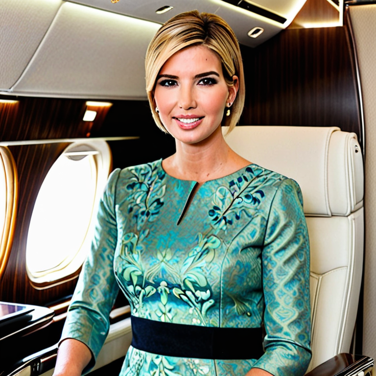 ivanka trump short haircut in private jet