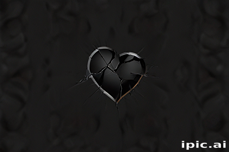 Shattered Heart Design: A Symbol of Broken Love and Resilience