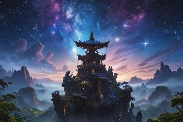 Bright galaxy like avatar world pandora