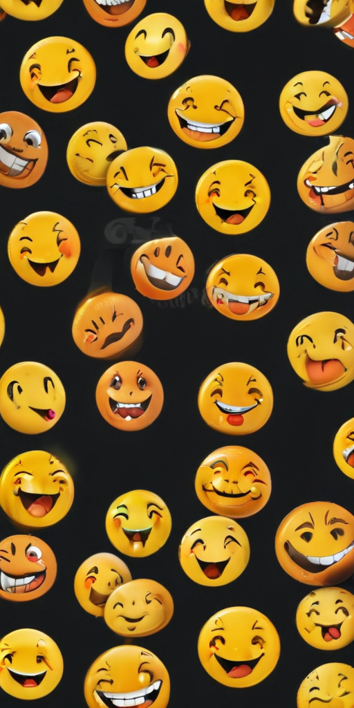Colorful Array of Smiley Faces Expressing Joy and Happiness in ...