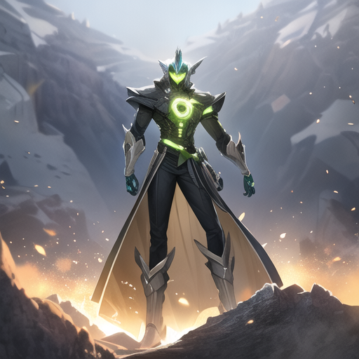 Gen 1 tall peridot themed male mlp