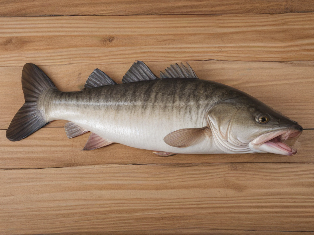 Can you crate an image of a single full-length catfish, showing the ...