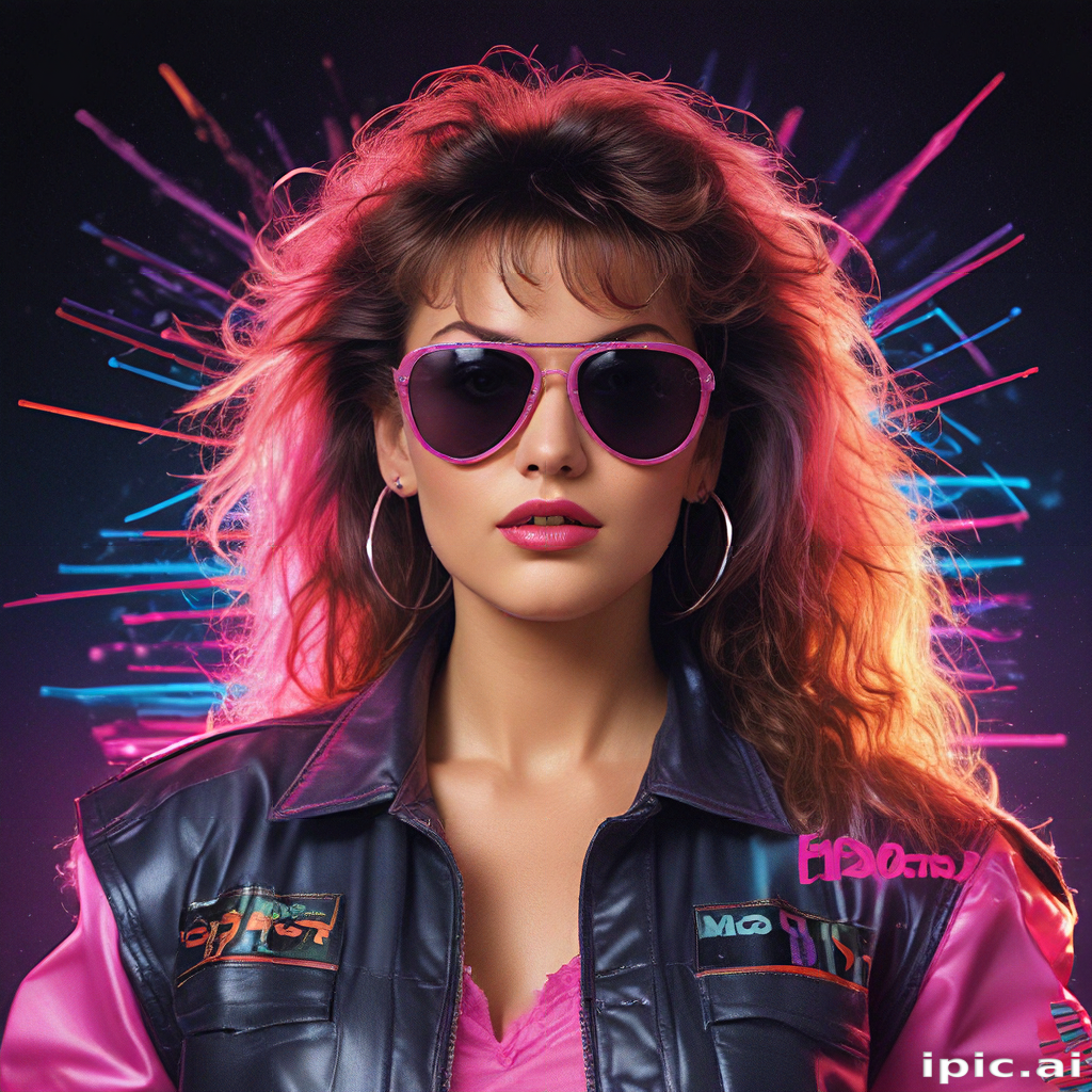 Retro Style: A Bold Fashion Statement from the 1980s with Vibrant Colors