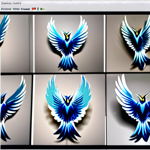 make an intimidating ice phoenix facing front