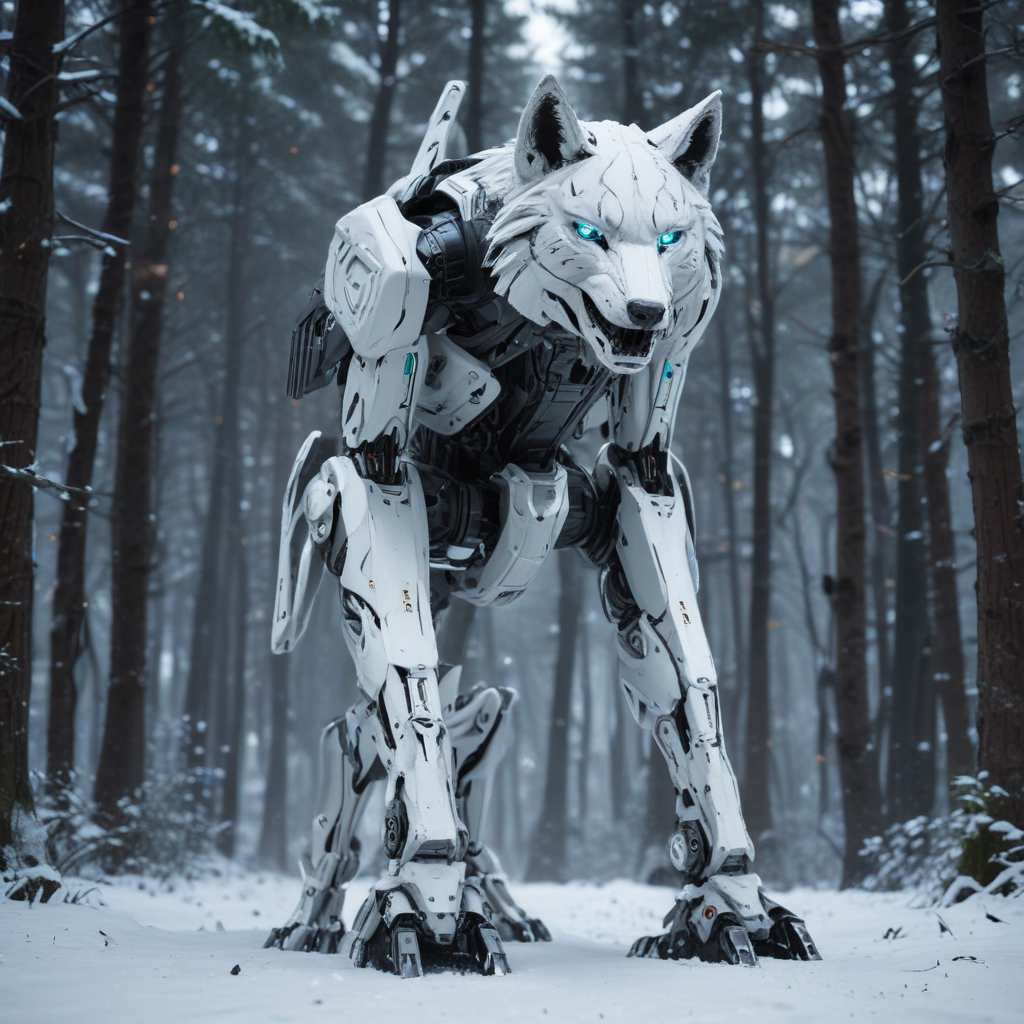 asus rog strix, transformer, full body, tron, white neon where wolf ...
