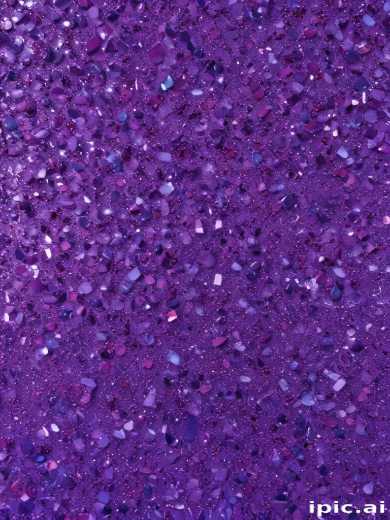 A Sparkling Background of Purple Glitter with Shimmering Tiny Crystals.